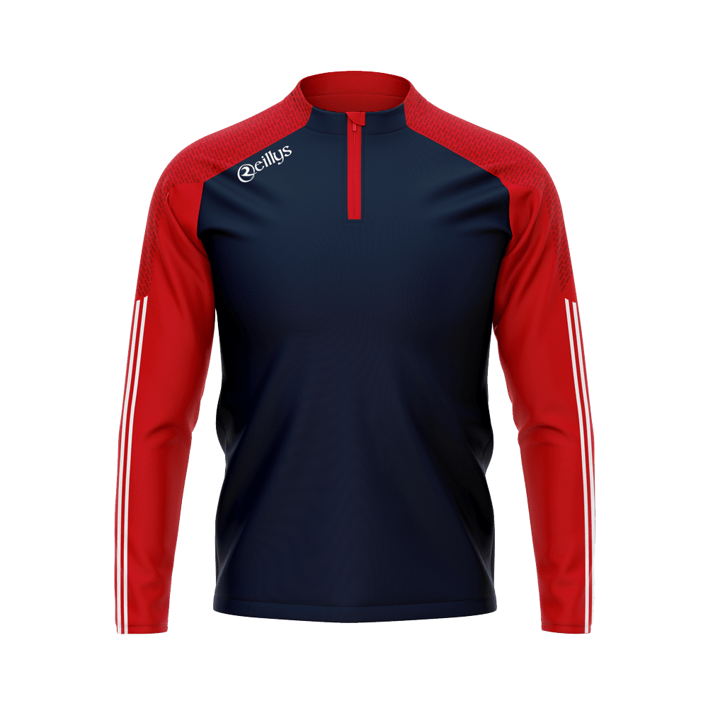 O’Reillys Half-Zip - Navy & Red - O'Reilly Sports